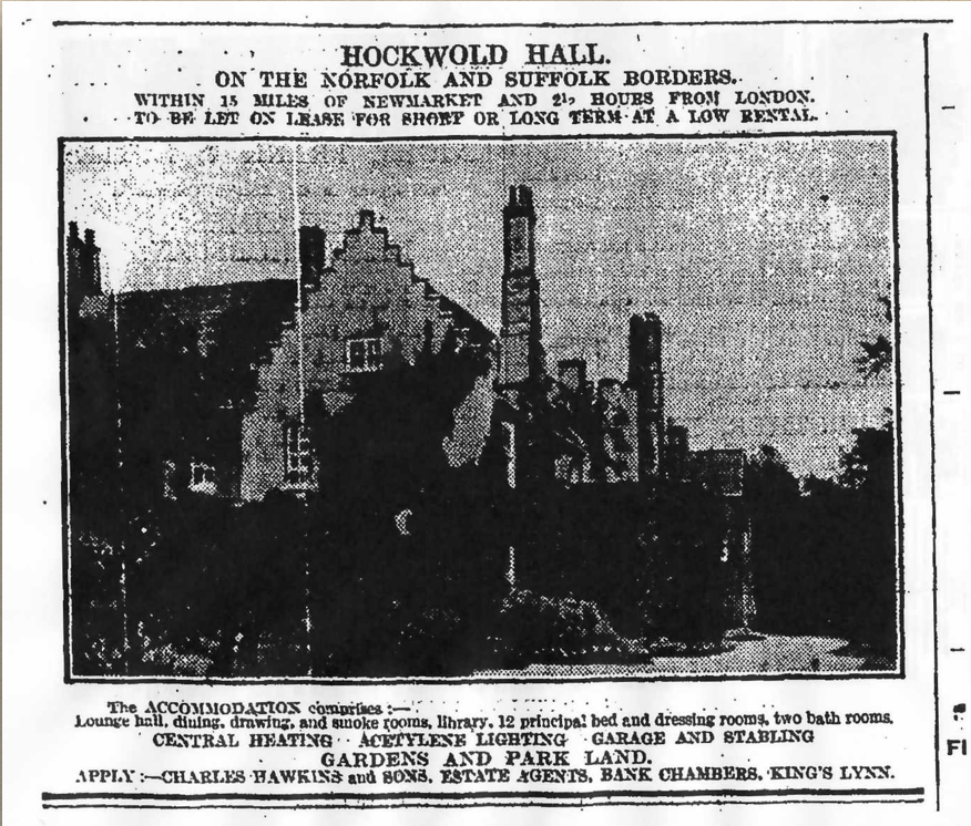 The History of Hockwold Hall – Hockwold Hall