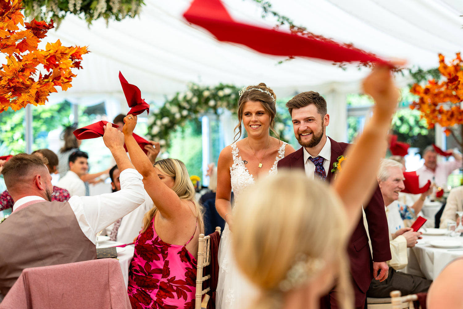 4:15pm: Couple Introduced into the Marquee | Hockwold Hall